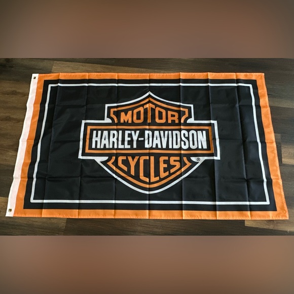 Harley-Davidson | Wall Decor | Harley Davidson Flag Large Banner 3x5 Ft ...